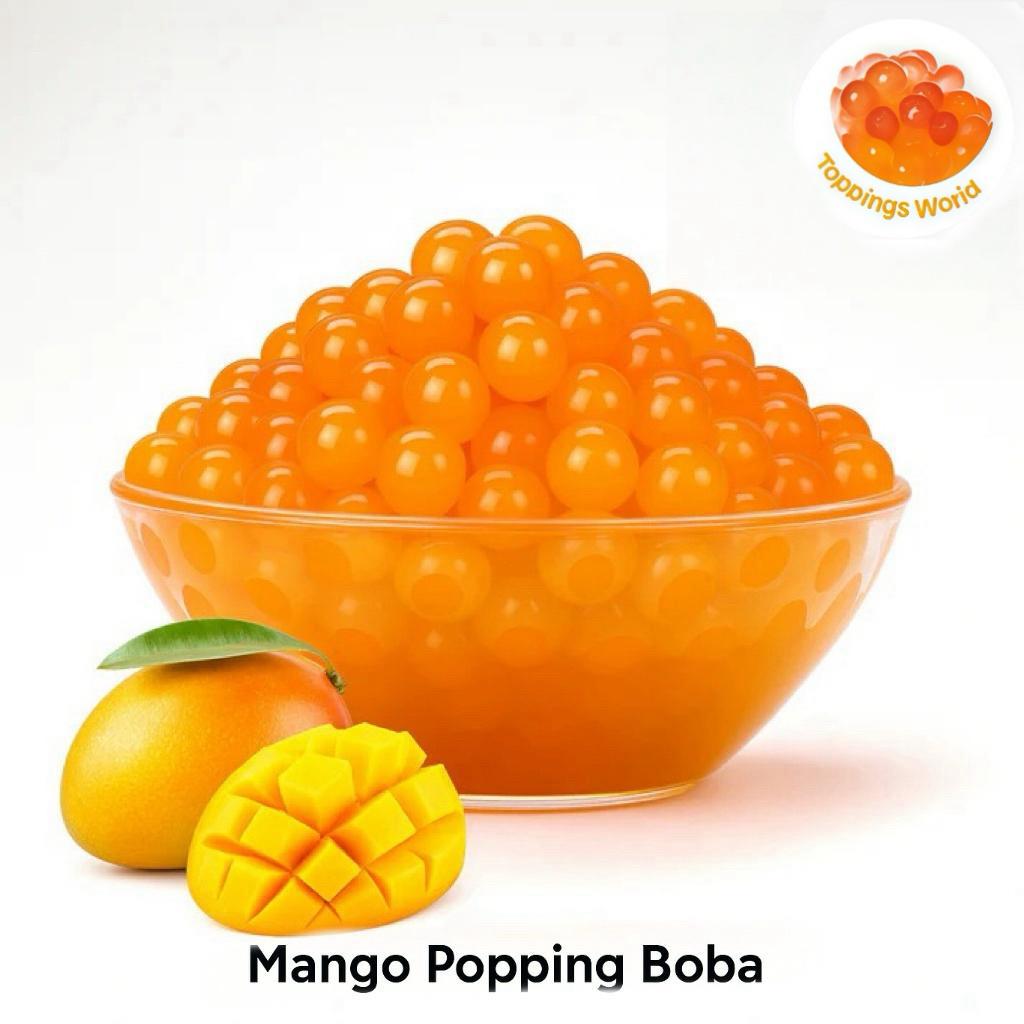 Mango Popping Boba (3.2kg) – Toppings World